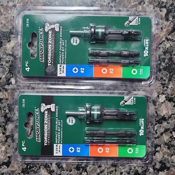 Masterforce | Other | Lot Of 2 Each 4 Piece Torsion Zone Impact Double ...